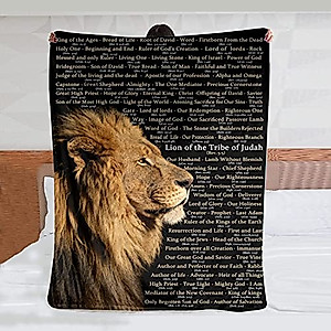 Christian Gifts Bible Verse Throw Blanket Religious Gifts for Women Men Soft Lightweight Flannel Blanket for Use in Bed, Sofa, Living Room and Travel 50"x40"