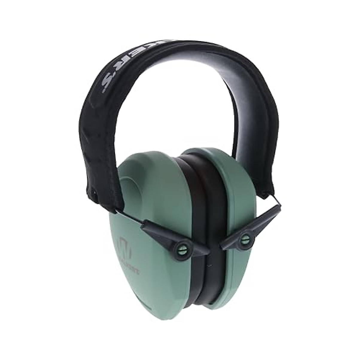 Walker's Earmuffs, Slim Passive-Sage Green w/FDE Logo, One-Size