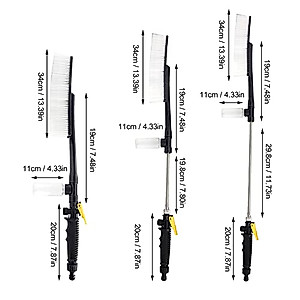 High Pressure Power Washer 5 in 1 Pressure Washer High Pressure Cleaning Tools High Pressure Water Metal Water High Pressure Powered Garden Sprinkler Car Care Cleaning Kit (A, One Size)