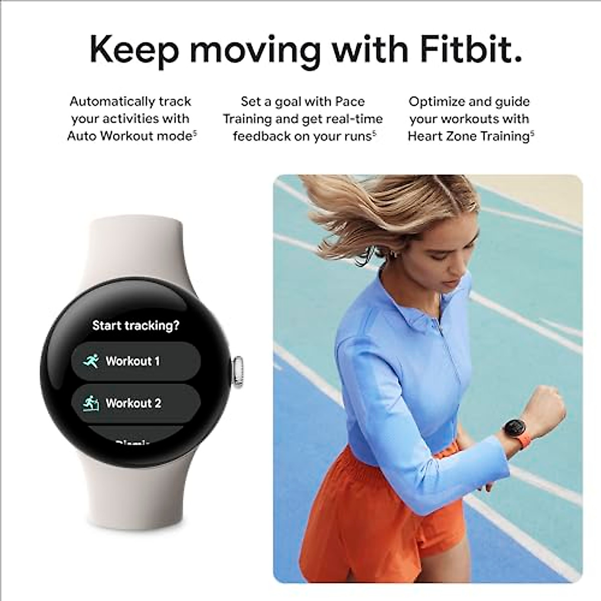 Google Pixel Watch 2 (Previous Model) with the Best of Fitbit - Heart Rate Tracking, Stress Management, Safety Features - Android Smartwatch - Matte Black Aluminum Case - Obsidian Active Band - LTE