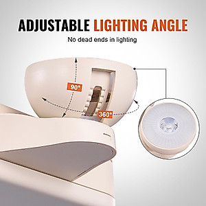 VEVOR LED Exit Sign with Emergency Lights, Two LED Adjustable Heads Emergency Exit Light with Battery Backup, Combo Red Letter Fire Exit Lighting, Commercial Exit Signs, 4 Pack