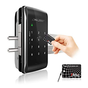 Mille Keyless Digital Door Lock for Glass Door Office Door Entry Passcode + 4 RF Cards