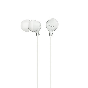 Sony MDREX15LP In-Ear Earbud Headphones, White