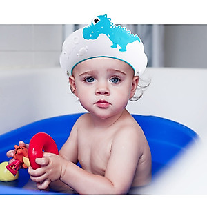 Baby Shower Cap Kids Hair Washing Shield Elastic Baby Shower Shampoo Cap Toddler Bath Visor
