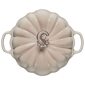 Le Creuset Enameled Cast Iron Figural Pumpkin Cocotte, 4 qt., Meringue