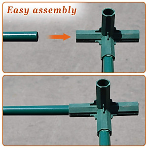 Strong Camel Greenhouse Walk in Outdoor Portable Green House UV Protected Plant Gardening Greenhouse, 10'x5'x7' (Green)