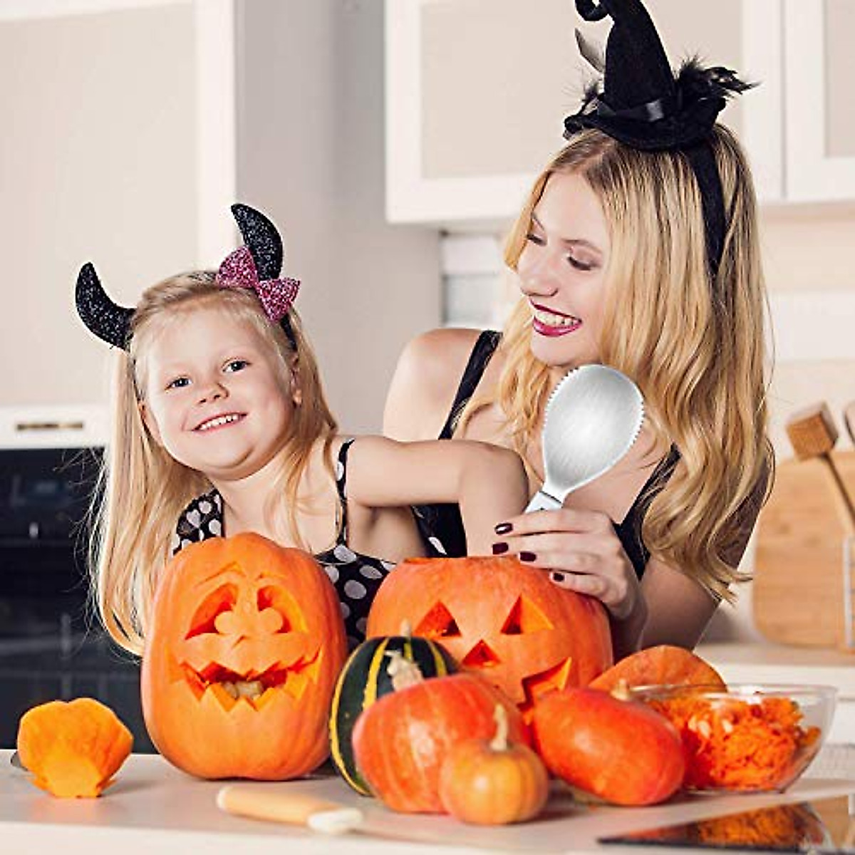 Fancymay Professional Halloween Pumpkin Carving Kit, Heavy Duty Stainless Steel Carving Tools Set for Halloween Decoration, Sturdy Sculpting Jack-O-Lanter Knife Set