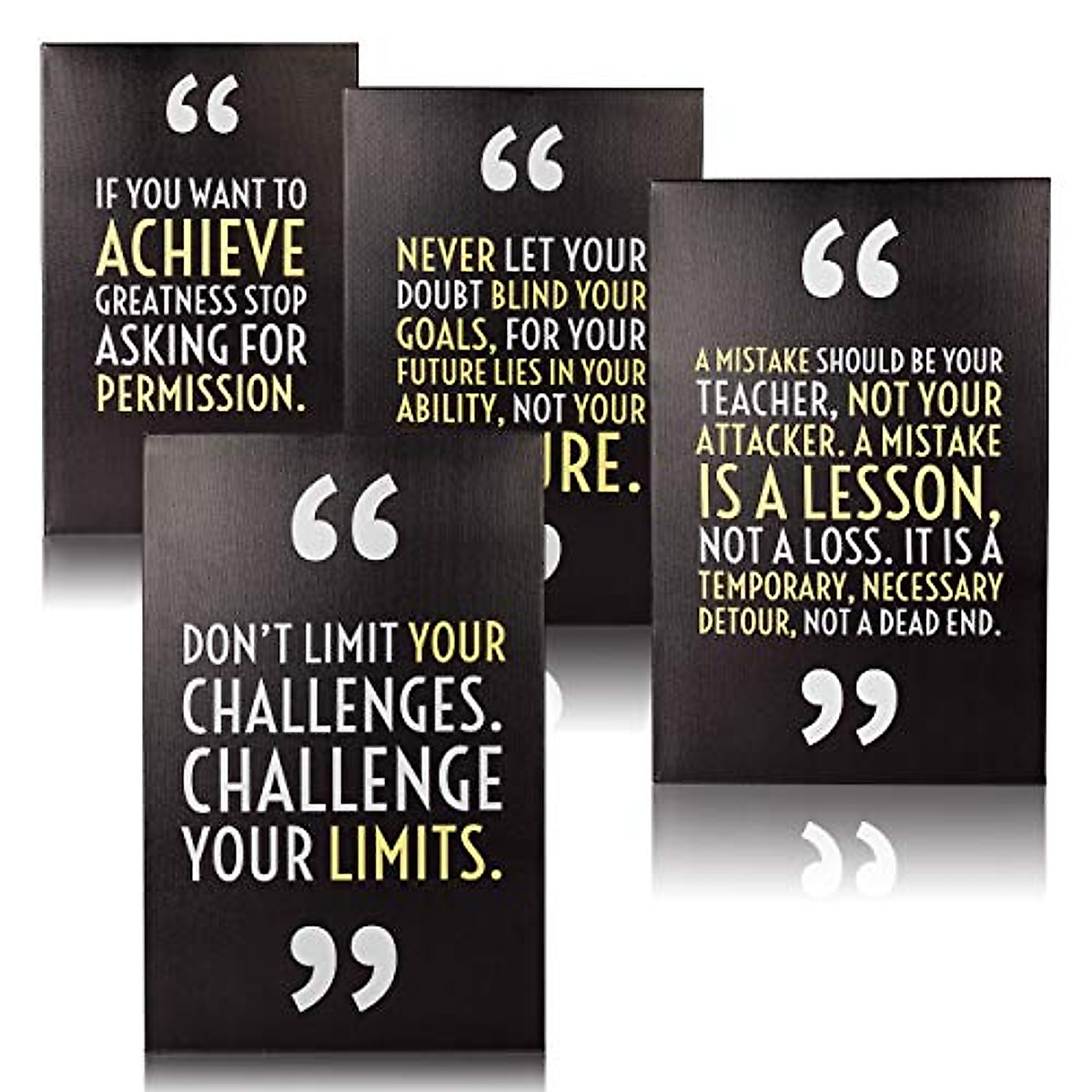 Quotes From Love Inspirational Wall Art - Decor for the Office, Living Room, Bathrooms, Dining Room , Classroom, and More - Inspirational canvas 12 X 16 - Motivational Wall Art - Ready to Hang Positive Quotes Wall Decor