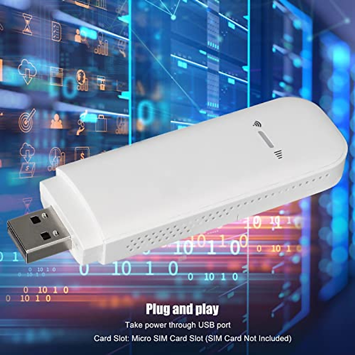 4G WiFi Router, Portable 4G LTE USB Modem Dongle, Wireless Hotspot ...