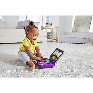 Fisher-Price Learning Toy Bundle with Laugh & Learn Click & Learn Laptop Pretend Computer and Lil’ Gamer Musical Toy