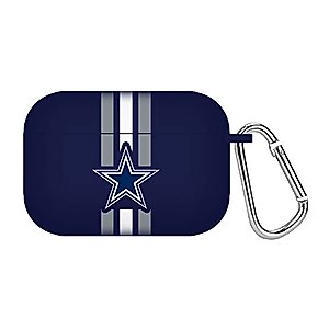 GAME TIME Dallas Cowboys HD Case Cover Compatible with Apple AirPods Pro (Stripes)