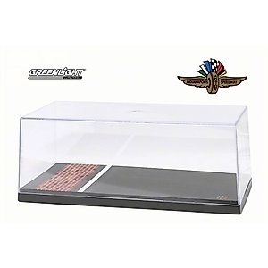 Greenlight Acrylic Display Case for Replica Vehicles, Asphalt & Brick 55021 - 1/18 Scale Accessory for Diecast Cars