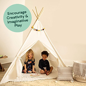 Kids Teepee Tent for Kids - with Light String | Kids Play Tent | Toddler Teepee Shelter for Girls & Boys