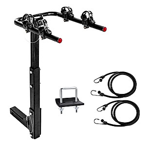 AA Products 2 Bike Rack Platform Hitch Mount Rack Foldable Bicycle Rack for Cars, Trucks, SUV's and Minivans, Fits 2'' Hitch Receiver