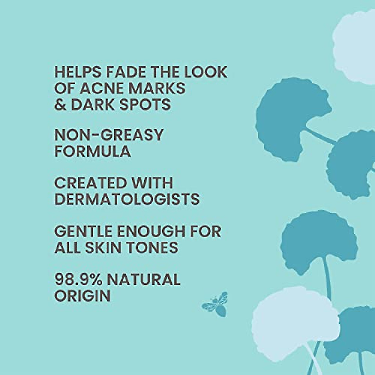 Burt’s Bees Post Acne Mark Cream for All Skin Types, Gentle Dark Spot Correcting Cream for Face, Formulated with Turmeric, 0.5 Oz.