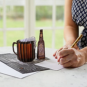 Lovepop Beer Pop Up Card, 5x7 - 3D Greeting Card, Pop Up Birthday Card for Dad, Brother or Friend, Lovepop Father’s Day Card, Retirement Cards for Men