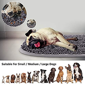 Snuffle Mat for Dogs, 17'' x 21'' Dog Sniffing Mat Interactive Feeding Game for Boredom, Dog Puzzle Toys Encourages Natural Foraging Skills and Stress Relief for Small/Medium/Large Dogs