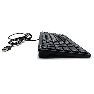 GARASANI Mini Wired Keyboard(Korean-English) Ultra Thin and Light Portable 78 Keys USB Desktop, Laptop, Windows 7/8/10, Keyboard Protection Skin, Korean Keyboard Stickers Included