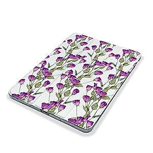 Cute Purple Flowers Kawaii case Compatible with iPad Mini Air Pro 7.9 8.3 9.7 10.2 10.9 11 12.9 inch Pattern Cover New 2022 2021 Trifold Stand 3 4 5 6 7 8 9 Generation 527 (10.2" 7/8/9 gen)