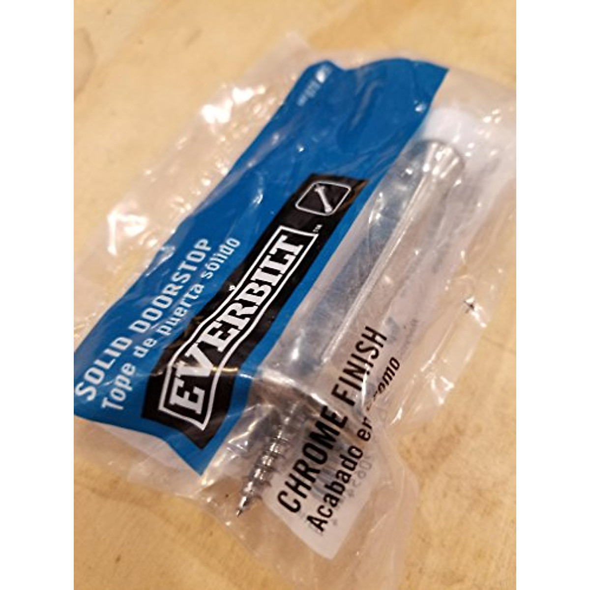 everbilt Chrome Finish Solid Doorstop