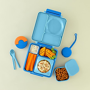 OmieBox Silicone Leakproof Snack Containers To Go, Food Storage Containers with Lid, School Lunch Bento Container - BPA Free, Airtight, Dishwasher and Freezer Safe, Oven Safe - 9.4 ounces