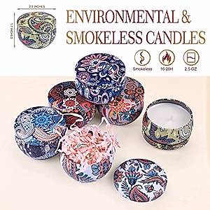Scented Candles Gift Set 8 Pack Aromatherapy Soy Candles for Home Scented, Gifts for Mothers Day, Birthday, Stress Relief Candle Gifts for Women, Mom, New Home Gifts for Home, Housewarming, Wedding