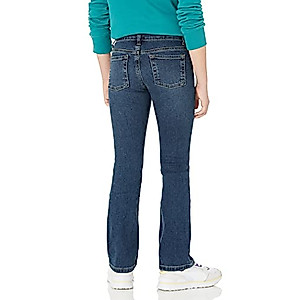Amazon Essentials Girls' Slim Boot-Cut Stretch Jeans, Medium Wash, 14