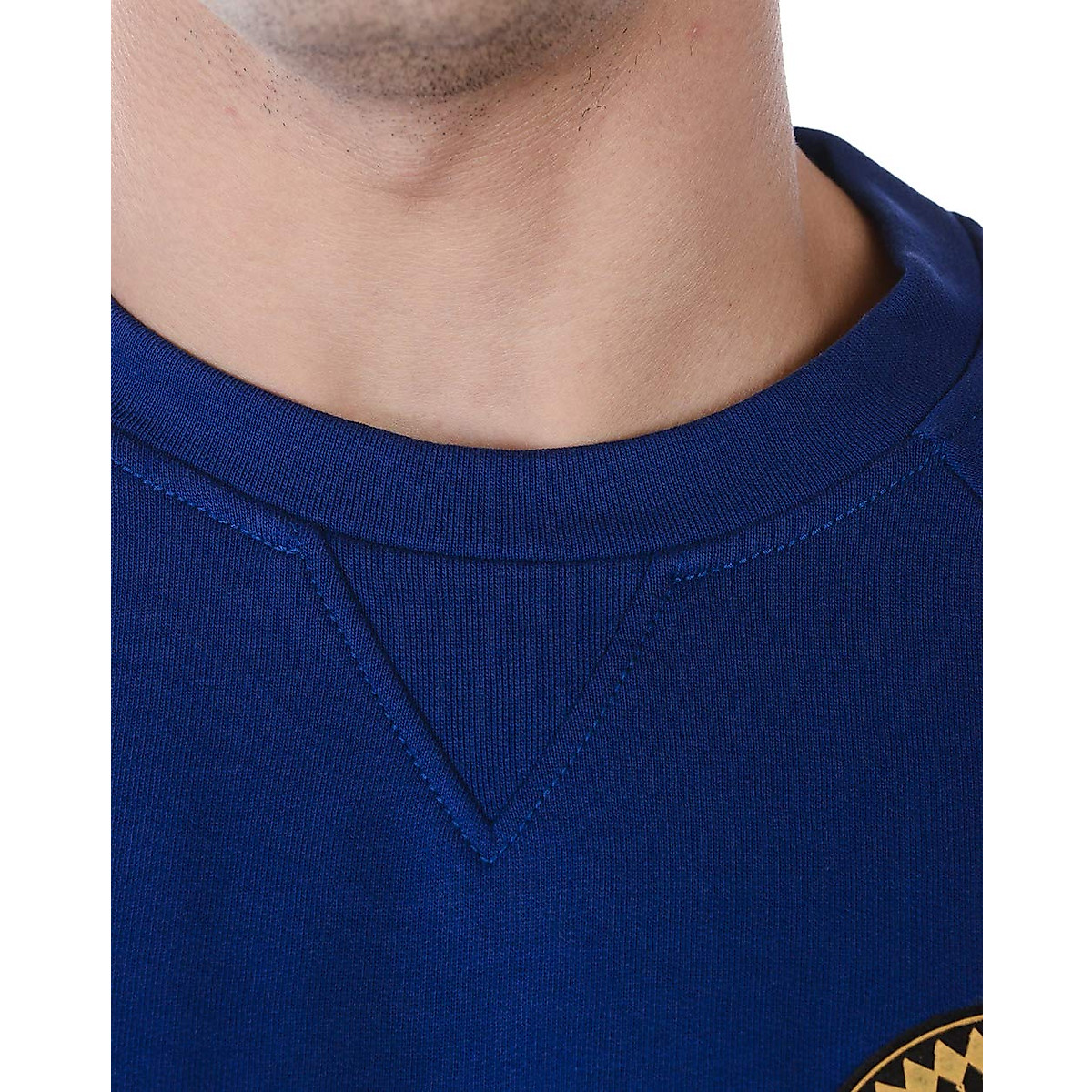 Versace Collection Sweatshirt logo Cotton for men V800687SVJ00358 (as1, alpha, s, regular, regular, Blue, Small)