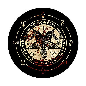 Seal Of Baphomet Occult Pentagram Goat Satanic Occult PopSockets PopGrip: Swappable Grip for Phones & Tablets