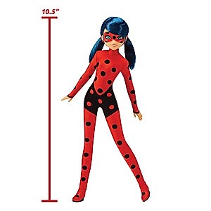 Miraculous Ladybug and Cat Noir Toys Ladybug Lucky Charm Fashion Doll | 26cm Ladybug Lucky Charm Doll with Accessories Kwami | Marinette Superhero Ladybug | Bandai Dolls