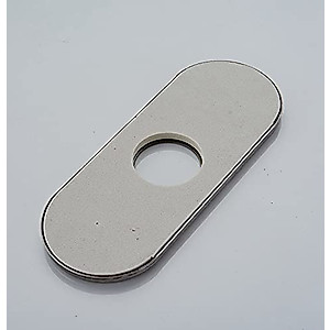 Greenspring 6 Inch Bathroom Vessel Vanity Sink Faucet 4" Hole Cover Deck Plate Escutcheon Chrome