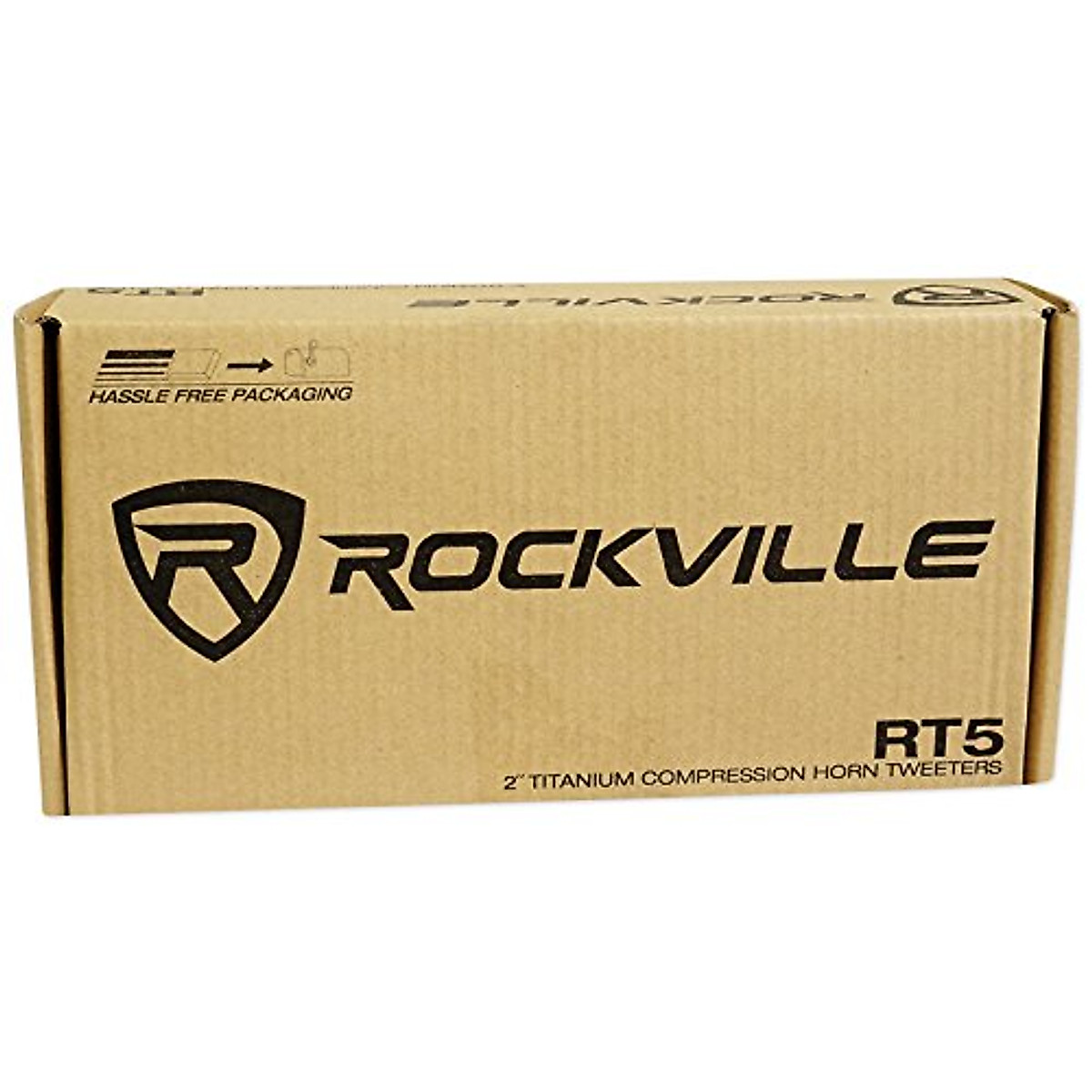 Pair Rockville RT5 2.8" Aluminum Car/Pro Tweeters w Titanium Diaphragm+Kapton VC, Silver