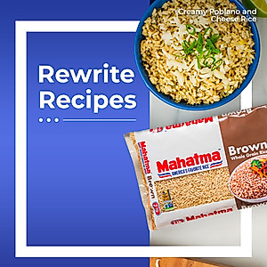 Mahatma Whole-Grain Brown Rice, 32-Ounce Bag of Rice, Stovetop or Microwave Rice