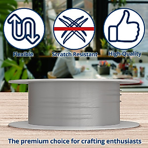 Soft Flex Wire 49-Strand .019" Diameter 30ft/Pkg-Satin Silver