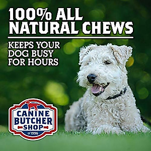 Canine Butcher Shop Always USA Made Pig Ears for Dogs, All Natural, Sourced in USA Pig Ears, Digestible Pork Dog Chew Treat (30-Pack)