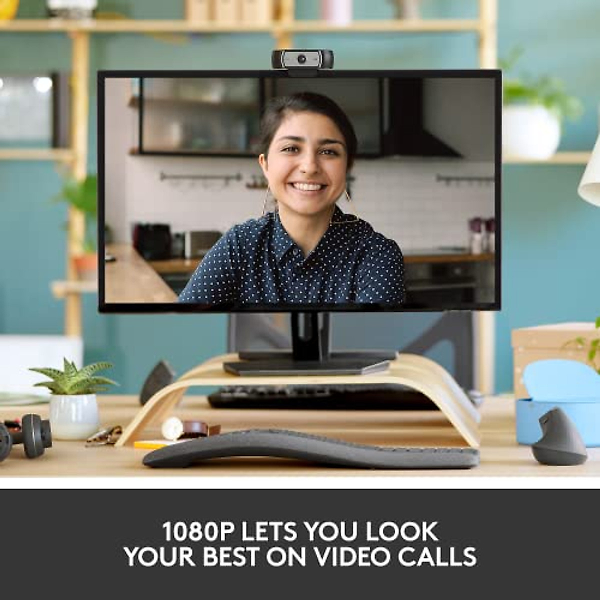 Logitech C930s Pro HD Webcam, Full HD 1080p video calling, Noise-canceling mic, HD auto light correction, wide Field of View, Works with Microsoft Teams, Zoom, Google Voice, Google Meet, PC/Mac/Laptop