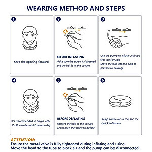 S Cervical Neck Traction Device for Instant Neck Pain Relief - Inflatable & Adjustable Neck Stretcher Neck Support Brace, Best Neck Traction Pillow for Home Use Neck Decompression