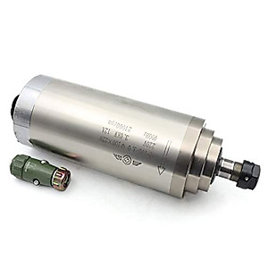 RATTMMOTOR CNC Spindle Motor, 3KW Water Cooled Spindle Motor 220V 12A ER20 Spindle 4-Bearings 100mm Spindle Motor 400HZ 3-Phase for CNC Router Engraving Milling Machine