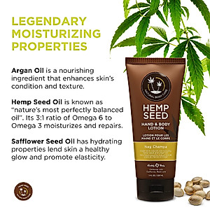 Hemp Seed Hand & Body Lotion, Nag Champa Scent - 16 Fl Oz - Soothe Dry Skin - Argan Oil, Hemp Seed Oil - Light, Non-Greasy Formula - Vegan & Cruelty Free