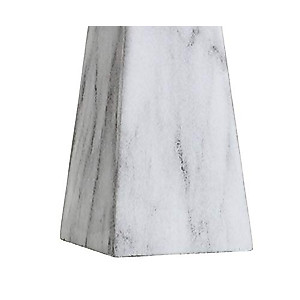 JONATHAN Y JYL1037A Owen 20.5" Resin LED Table Lamp, Contemporary, Modern, Elegant, Office, Living Room, Family Room, Dining Room, Bedroom, Hallway, Foyer, White Marble Finish