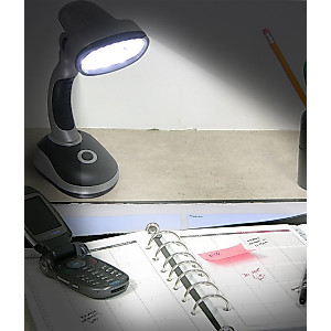 IdeaWorks JB6173 Lights LED Lamp for Desk, Gray
