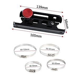 MFC New Multi-Purpose Aluminum Adjustable Fire Extinguisher Holder Mount with 8 Clamps(4 pcs Extra Adjustable Rings for Spare Using) Compatible with for Jeep Wrangler UTV Polaris RZR Ranger