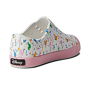 Native Shoes Jefferson Disney Print (Little Kid) Shell White/Princess Pink/Pastel Rad Confetti 13 Little Kid M