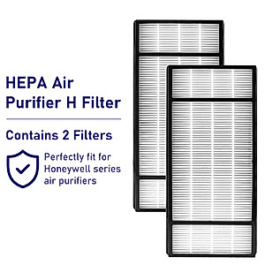 NUTTUTO 2 Pack HEPA Filters,True HEPA Replacement Filters H Compatible with Honeywell HRF-H1 HRF-H2 Fits Model HPA050, HPA150, HPA060, HPA160, HHT055, HHT155