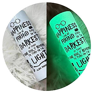 2pack of 20oz Glitter Uv Color Changing And Glow In The Dark Skinny Straight Sublimation Blanks Tumblers (20dark glow-green-2pk)