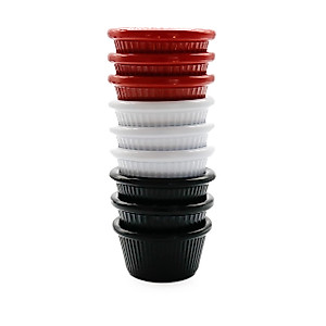 Soy Sauce Dish - Dipping Bowls, Quality, Healthy Tiny Bowls for Sauce, Ketchup, Serving, Spice, Set of 9 Colorful , You Can Use Them for Sauces, Snacks, Small bowls, Desserts and more.