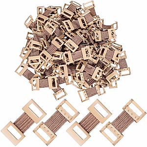 100 Pieces Bandage Clips Only Elastic Bandage Clips Bandage Wrap Clips Stretch Metal Clasps Replaceable Wrap Fastener Clips for Various Types Bandages (Nude Color)