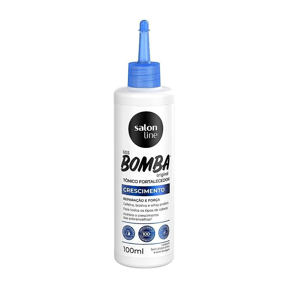 Salon Line - Linha SOS Bomba (Crescimento) - Tonico Fortalecedor 100 Ml - (SOS Bomb (Growth) - Strengthening Tonic 3.38 Fl Oz)