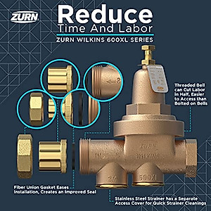 Zurn Wilkins 1-600XL 1" 600XL Pressure Reducing Valve