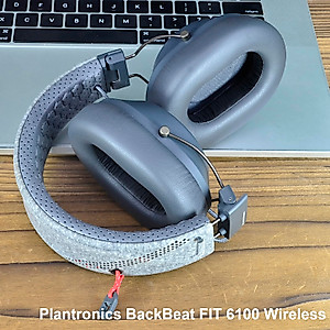 FIT 6100 Earpads - defean Replacement Ear Pads Cover Cushions Compatible with Plantronics BackBeat FIT 6100 Wireless Bluetooth Headphones (Titanium)